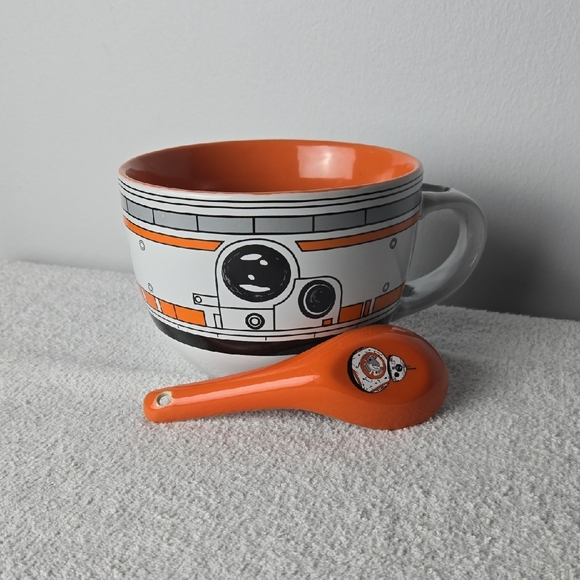 Star Wars | Kitchen | Star Wars Orange And White Bb8 Mug And Spoon Set ...